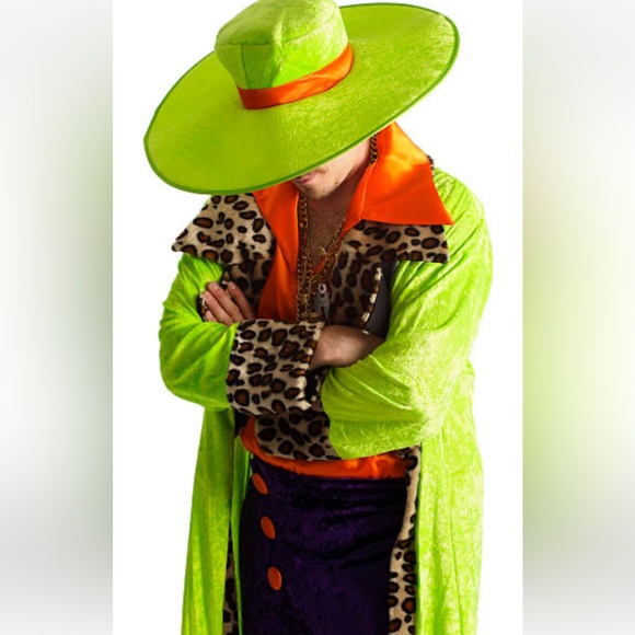 forum | Other | Mens Pimp Daddy 97s 80s Full Costume Animal Print Long ...